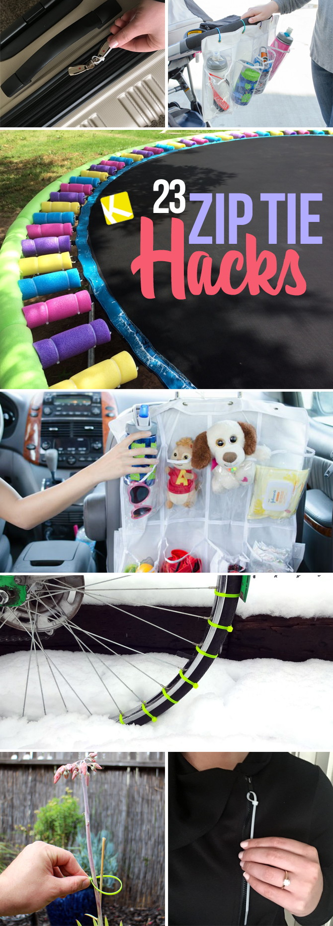 23 Zip Tie Hacks That’ll Make Your Life Easier - The Krazy Coupon Lady